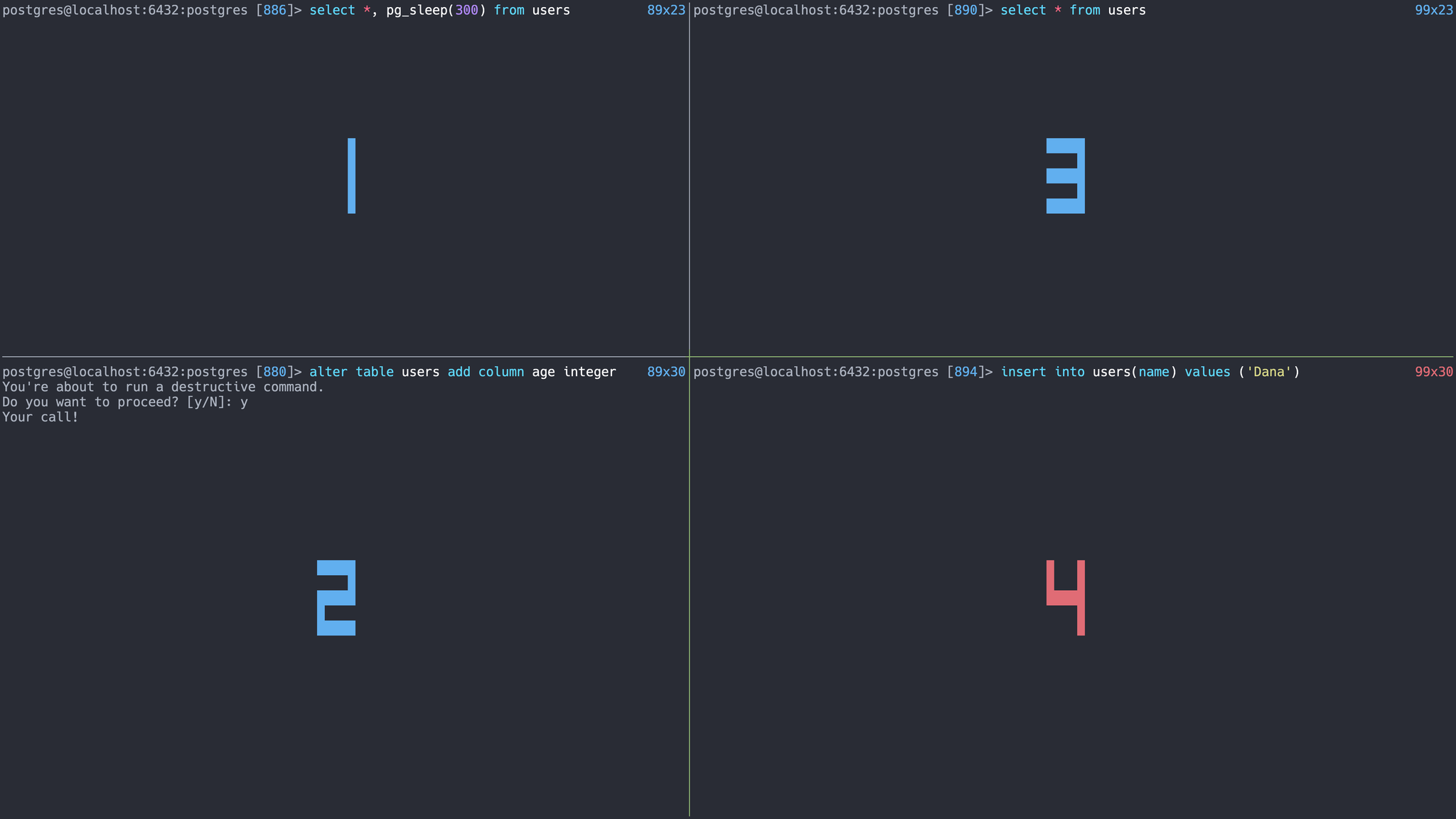 Schema changes and the Postgres lock queue | xata